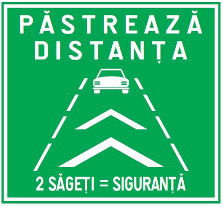 Indicator rutier: Distanța de siguranță rutieră între autovehicule pe ...