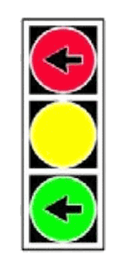 Semafoare: Semafor cu indicarea direcției de deplasare