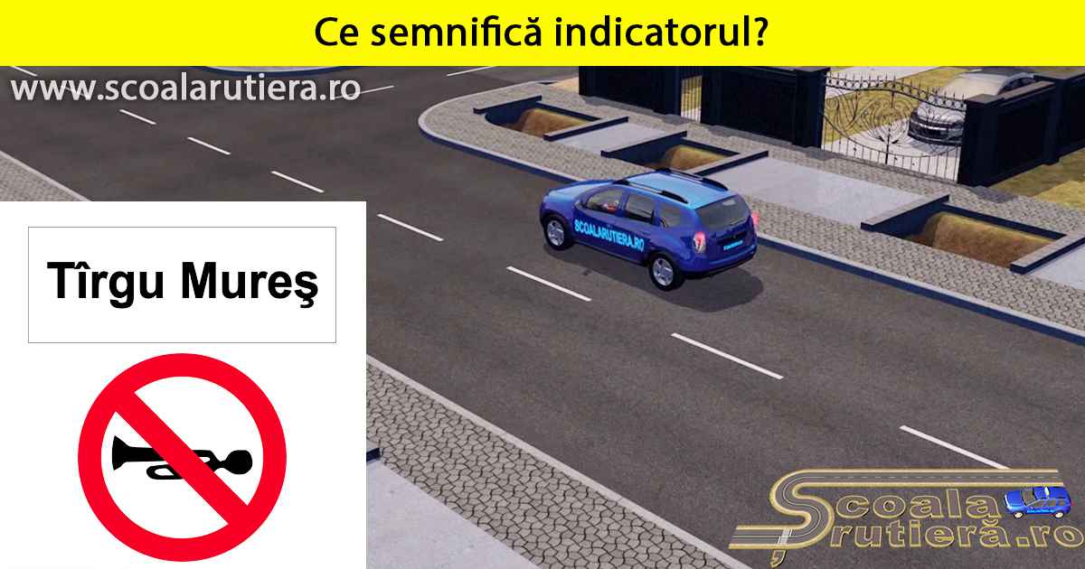 Chestionare DRPCIV cat B: Indicatorul semnifică: