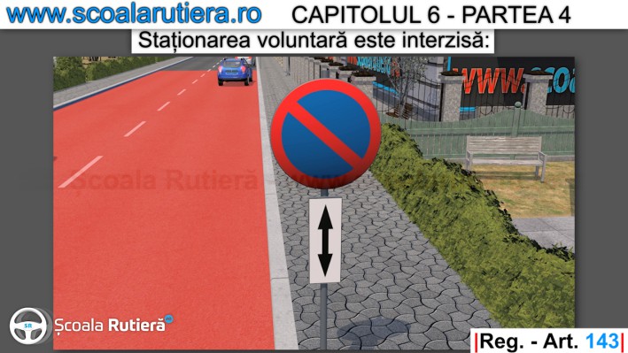 Codul Rutier - manevre staționarea interzisă și parcarea